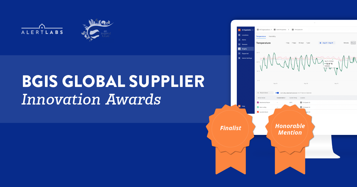 Alert Labs Receives Honorable Mention at BGIS Global Supplier Innovation Awards